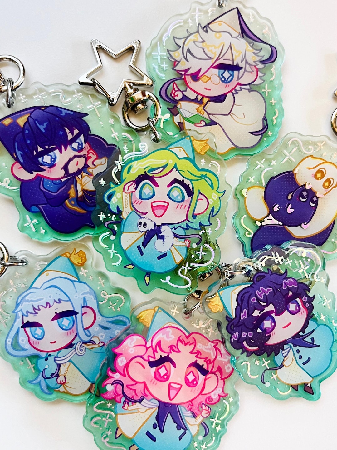 Witch Hat Atelier Acrylic Charms - Coco, Agott, Richeh, Tetia, Qifrey ...