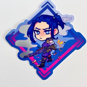 Arcane League of Legends 4inch Vinyl Car Decal Sticker - Jinx, Vi ...