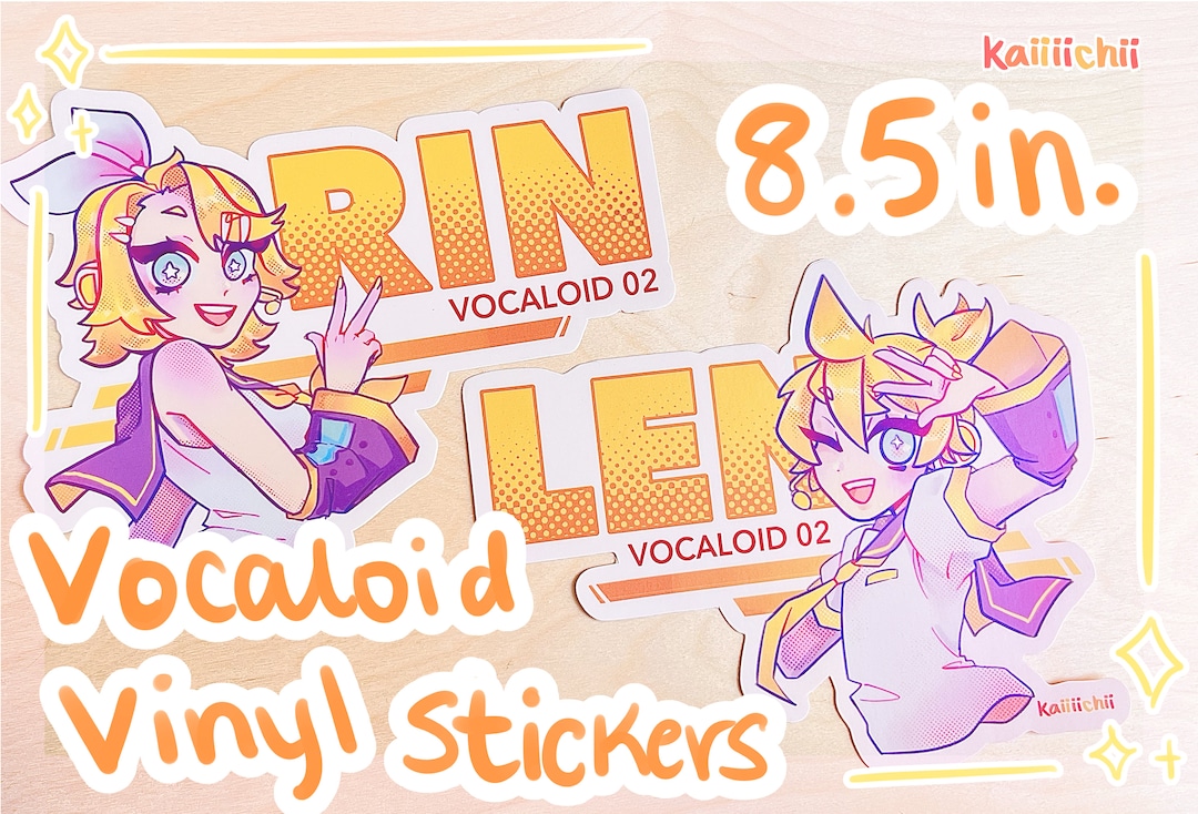 Vocaloid Rin Kagamine Len Kagamine Vinyl Sticker Car Decal - Etsy