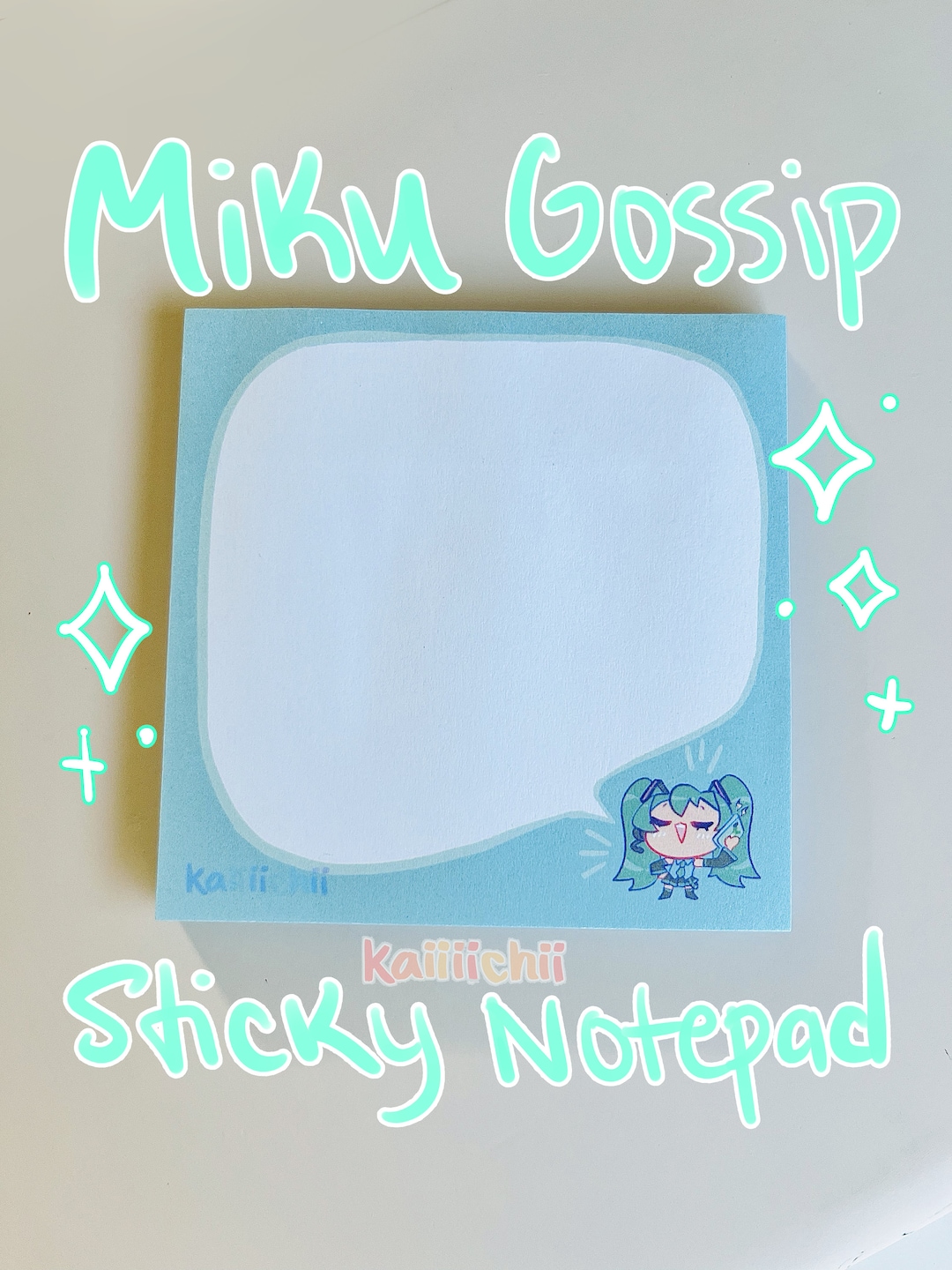 Hatsune Miku Vocaloid Sticky Notepad Stationary - Etsy