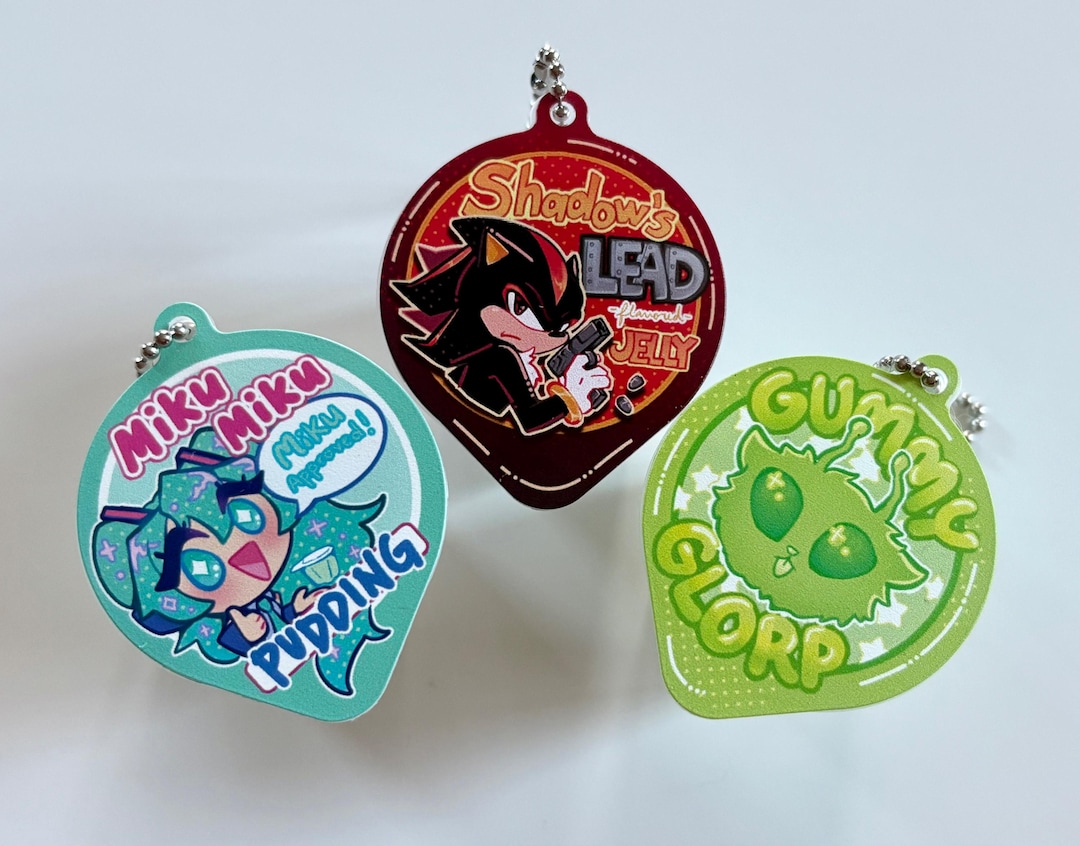 Silly Pudding Charms - Miku, Shadow, Glorp Squishy Pudding Charm ...