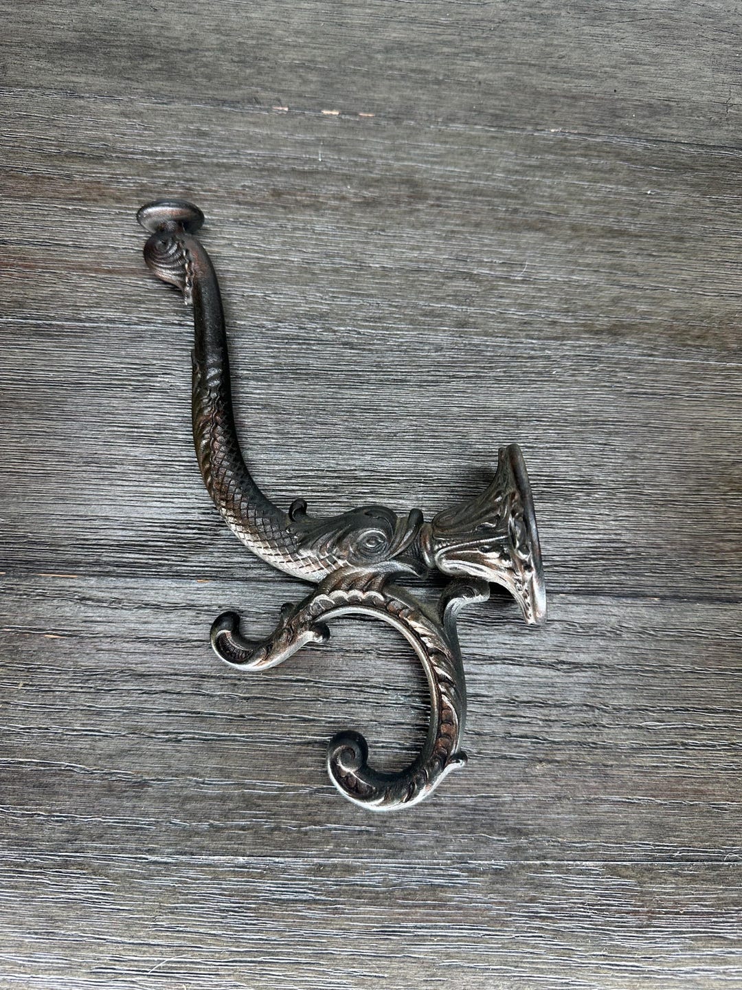 Vintage Dauphin Koi Devil Fish Hook Hanger Decorative Arts Hardware ...