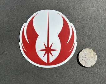 Jedi Logo Vinyl Decal.. Star Wars Jedi Decal.. Jedi Sticker.. Jedi ...