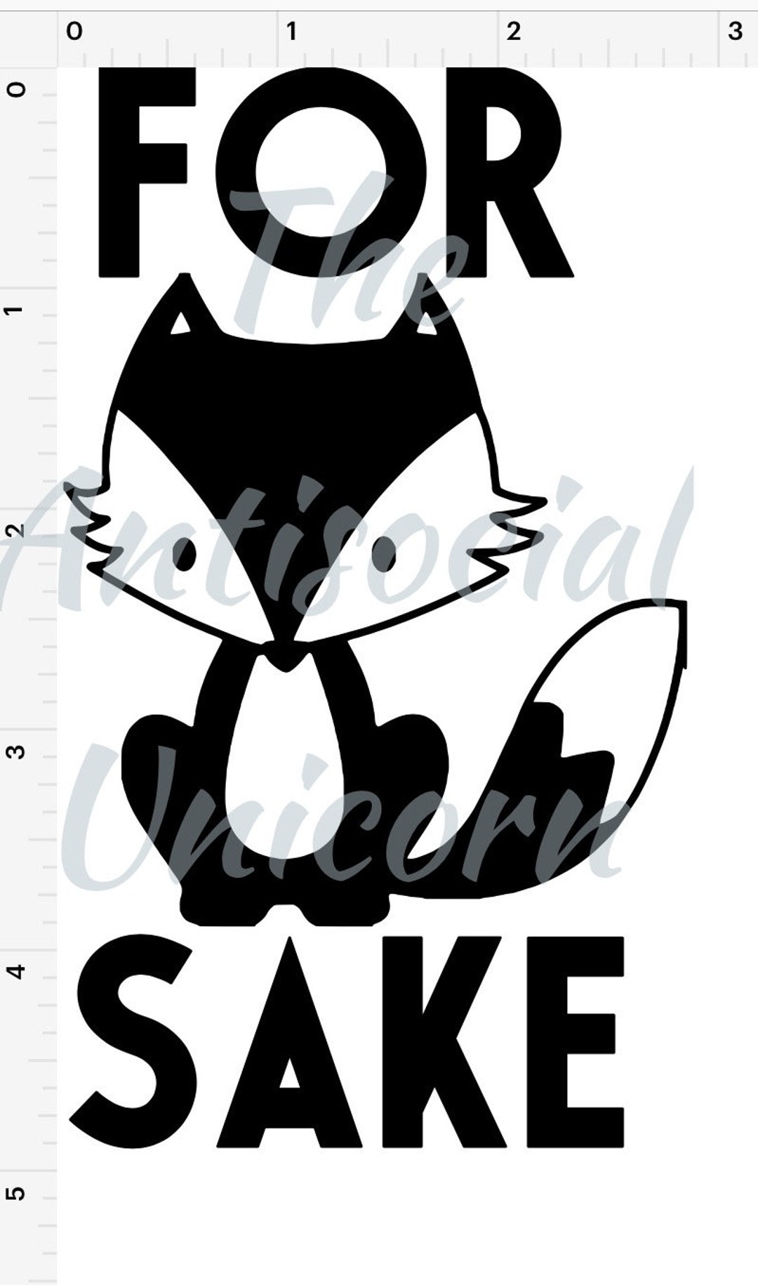 For Fox Sake Decal - Etsy
