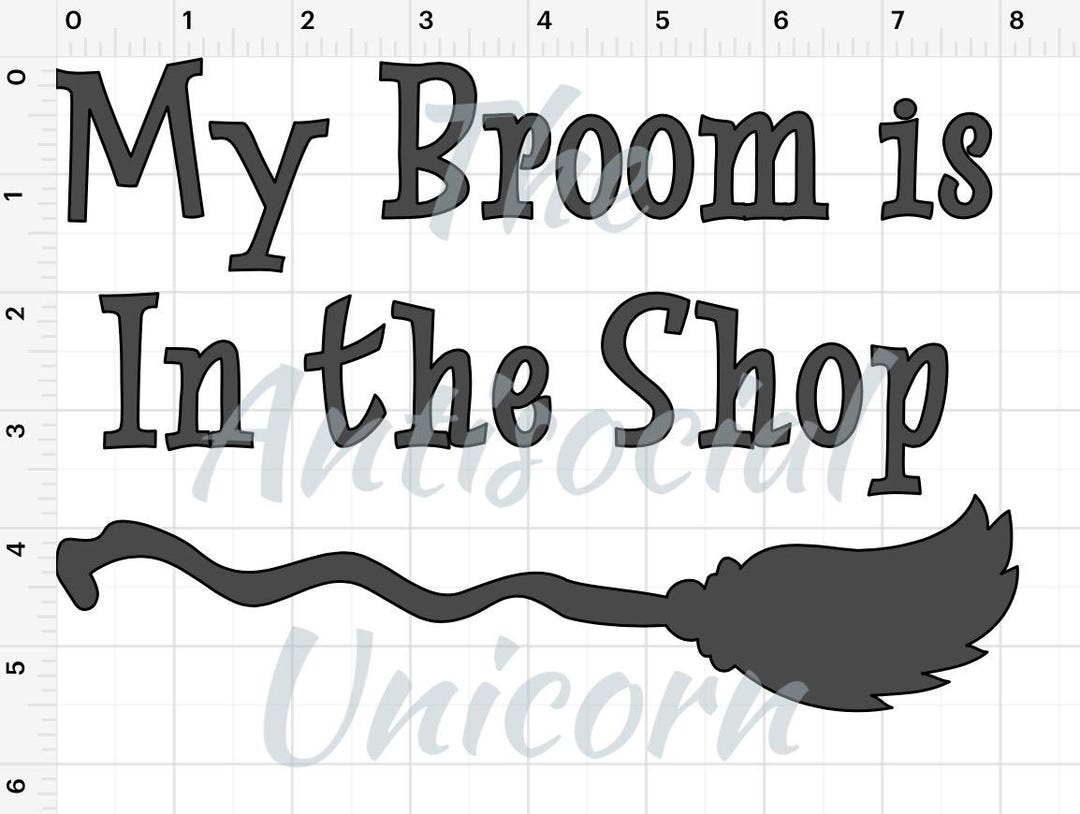 Broom is in the Shop Decal - Etsy