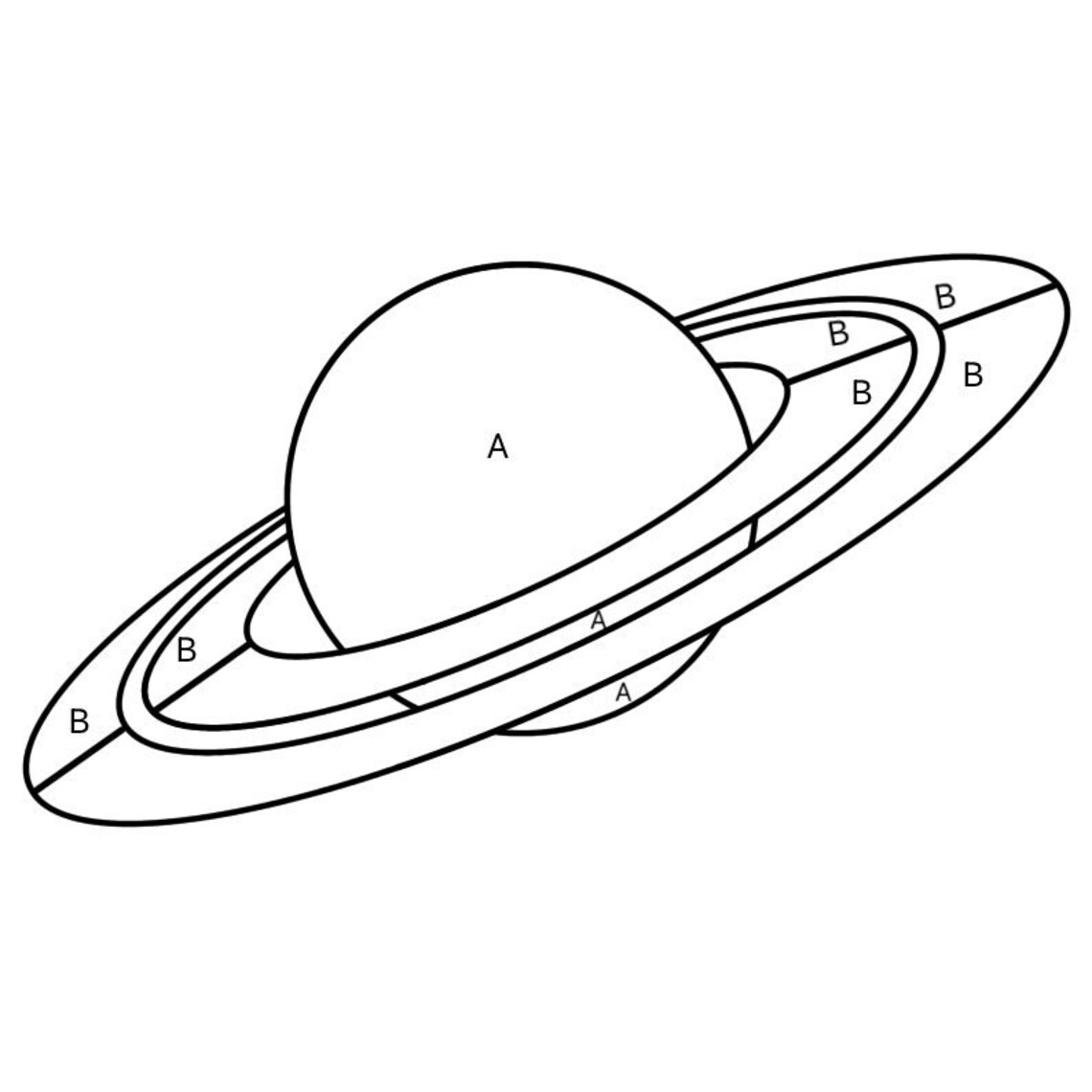 Saturn Stained Glass Pattern - Etsy