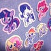 MLP Vinyl Glitter Stickers - Etsy