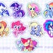 MLP Vinyl Glitter Stickers - Etsy