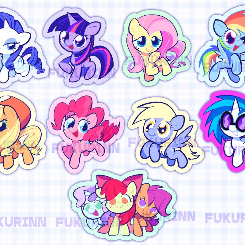 Mlp Stickers - Etsy