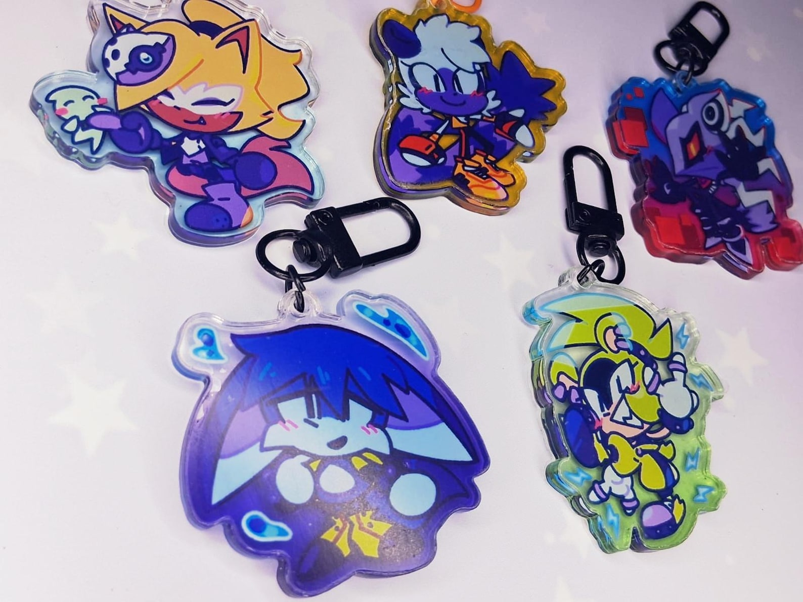 Sonny Colored Transparent Acrylic Charms Second Batch - Etsy