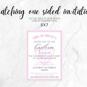 LDS Baptism Program, Customizable Template, Easy to Edit Canva Download ...