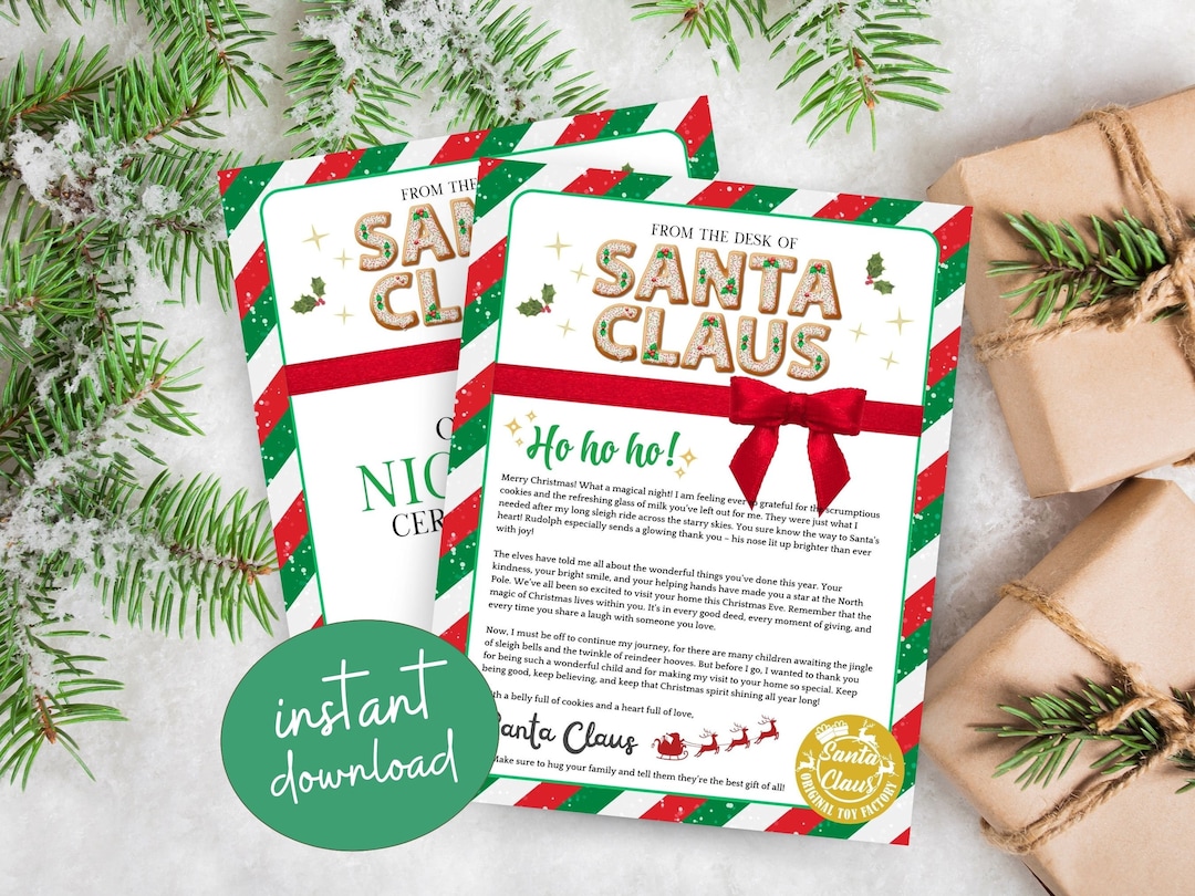 Letter From Santa, Secret Santa Ideas, Santa Letters, Nice List ...