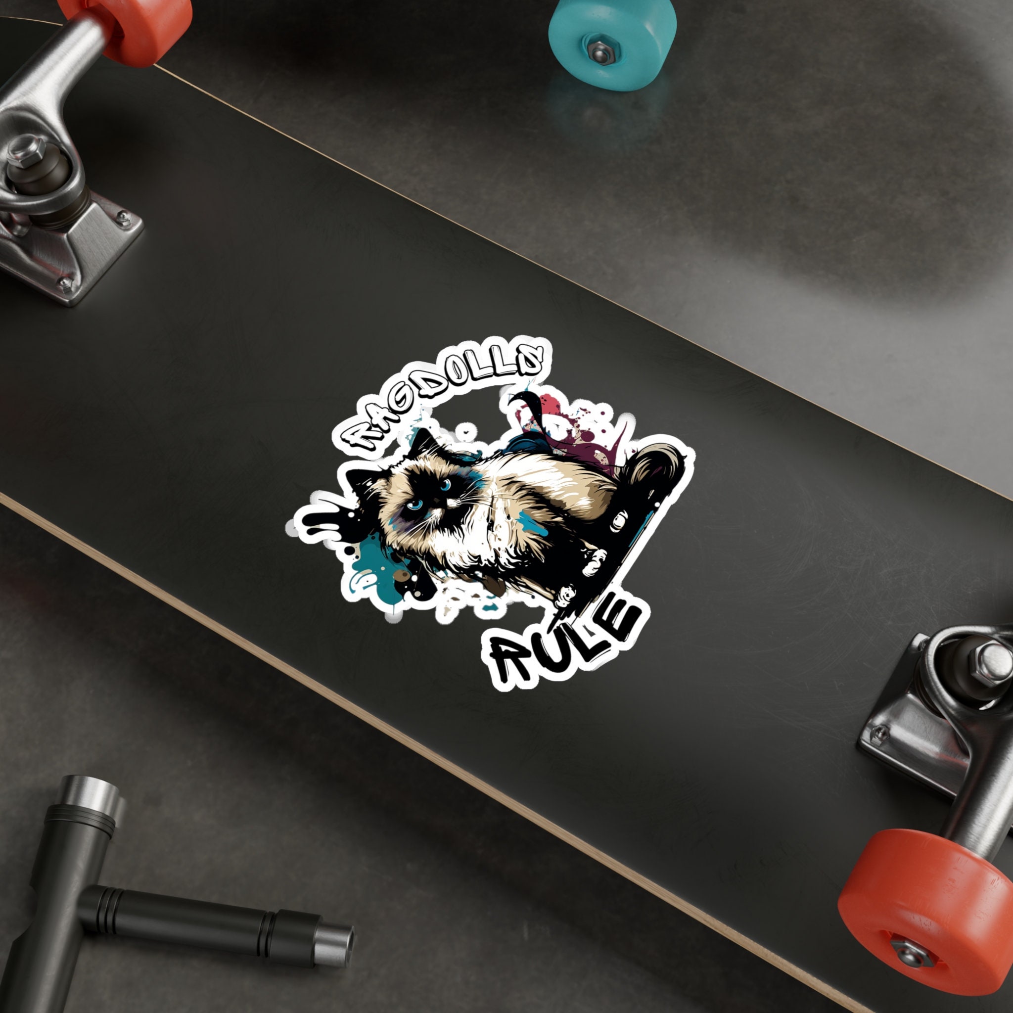 Ragdolls Rule Sticker - Graffiti Style - Kiss-cut Vinyl Decals - Etsy