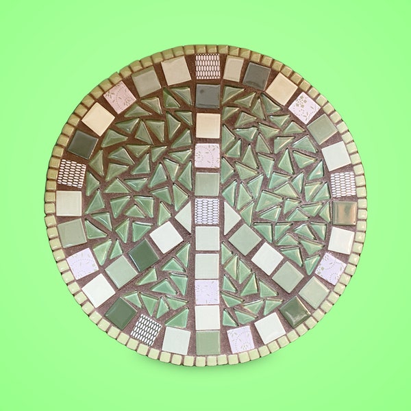 Mosaic Peace Sign - Etsy