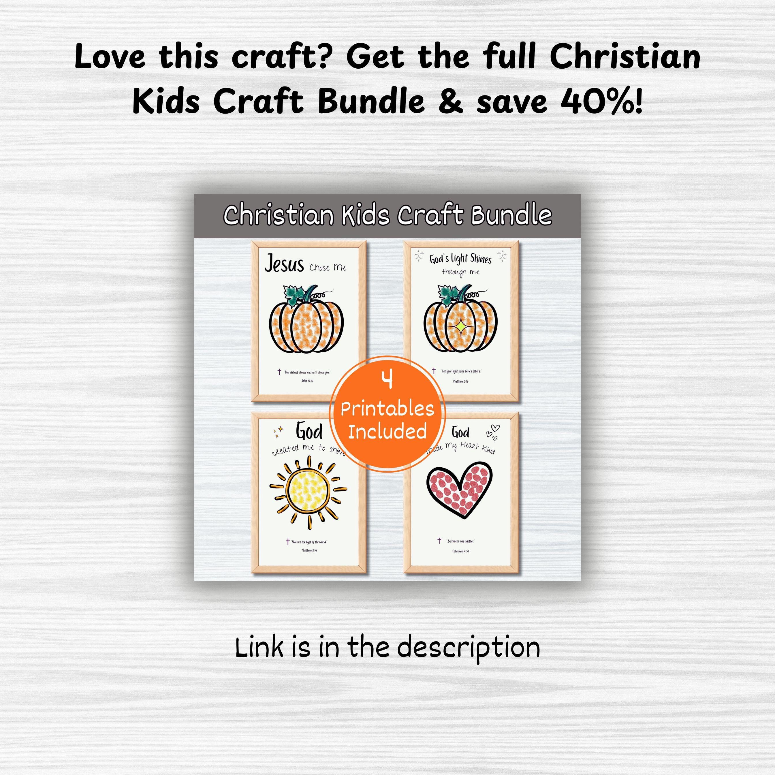 God’s Light Shines Through Me Craft - Christian Pumpkin Activity ...