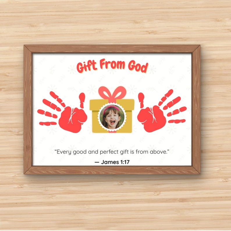 Gift From God Handprint Craft – Christian Kids Christmas Activity ...