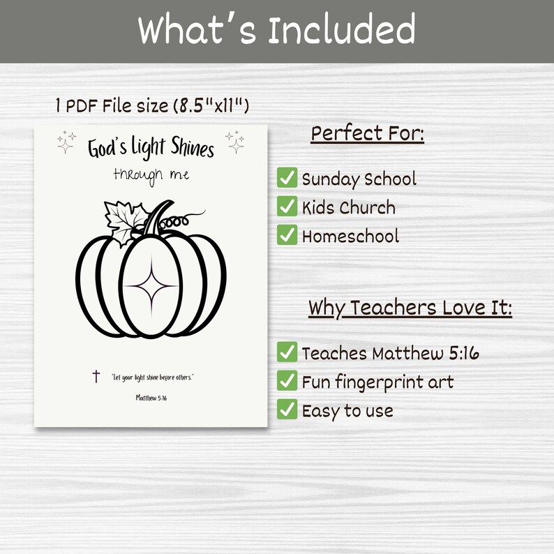 God’s Light Shines Through Me Craft - Christian Pumpkin Activity ...