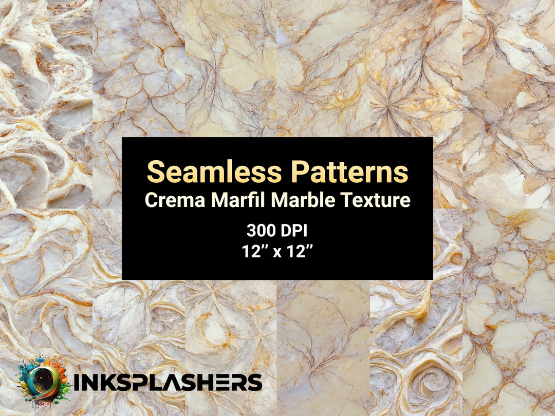 Crema Marfil Marble Texture Seamless Pattern - Etsy