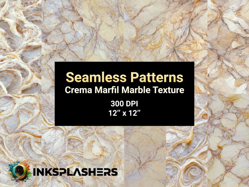 Crema Marfil Marble Texture Seamless Pattern - Etsy