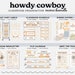 Editable Classroom Organisation Decor Bundle, Howdy Cowgirl Class ...