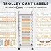 Printable Rolling Trolley Cart Labels, Editable Canva Templates ...