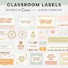 Printable Classroom Schedule, Visual Teacher Timetable, Editable Canva ...