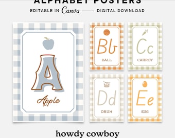 Printable Alphabet Display Printable Alphabet Posters, Classroom