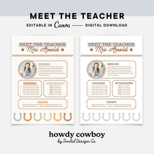Printable Meet the Teacher Flyer, Back to School Classroom, Editable ...