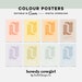 Printable Colour Posters, Classroom Display, Editable Canva Class Decor ...