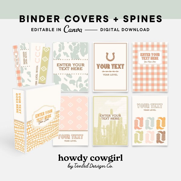 Western Binder Covers - Etsy