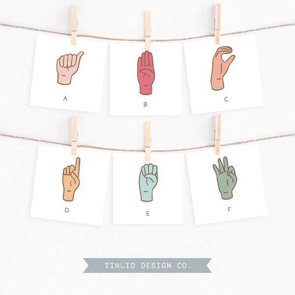 Sign Language Card - Etsy