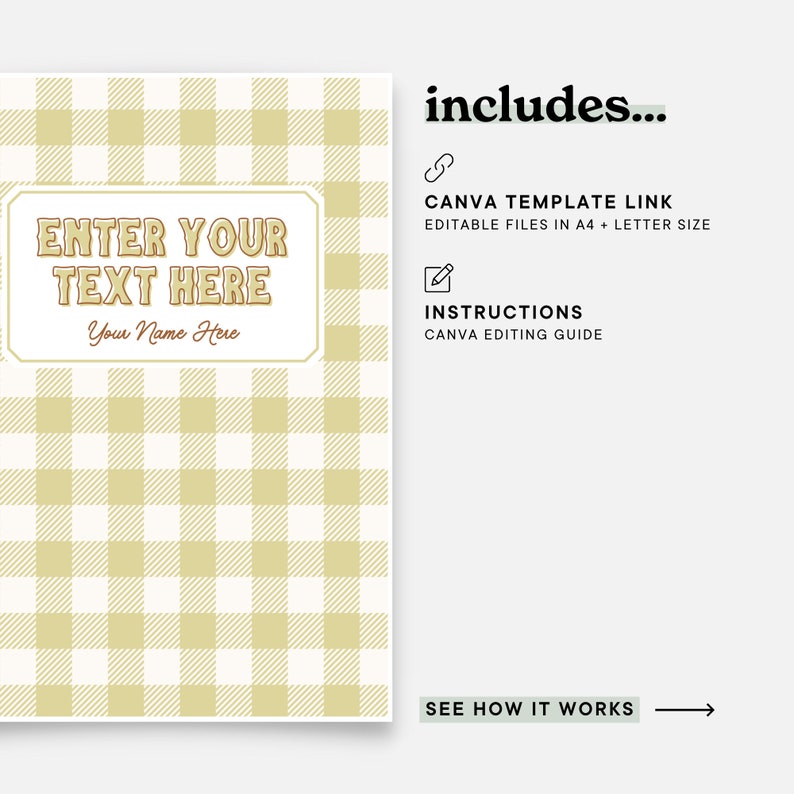 Printable Binder Covers and Spines, Editable Canva Templates, Teacher ...