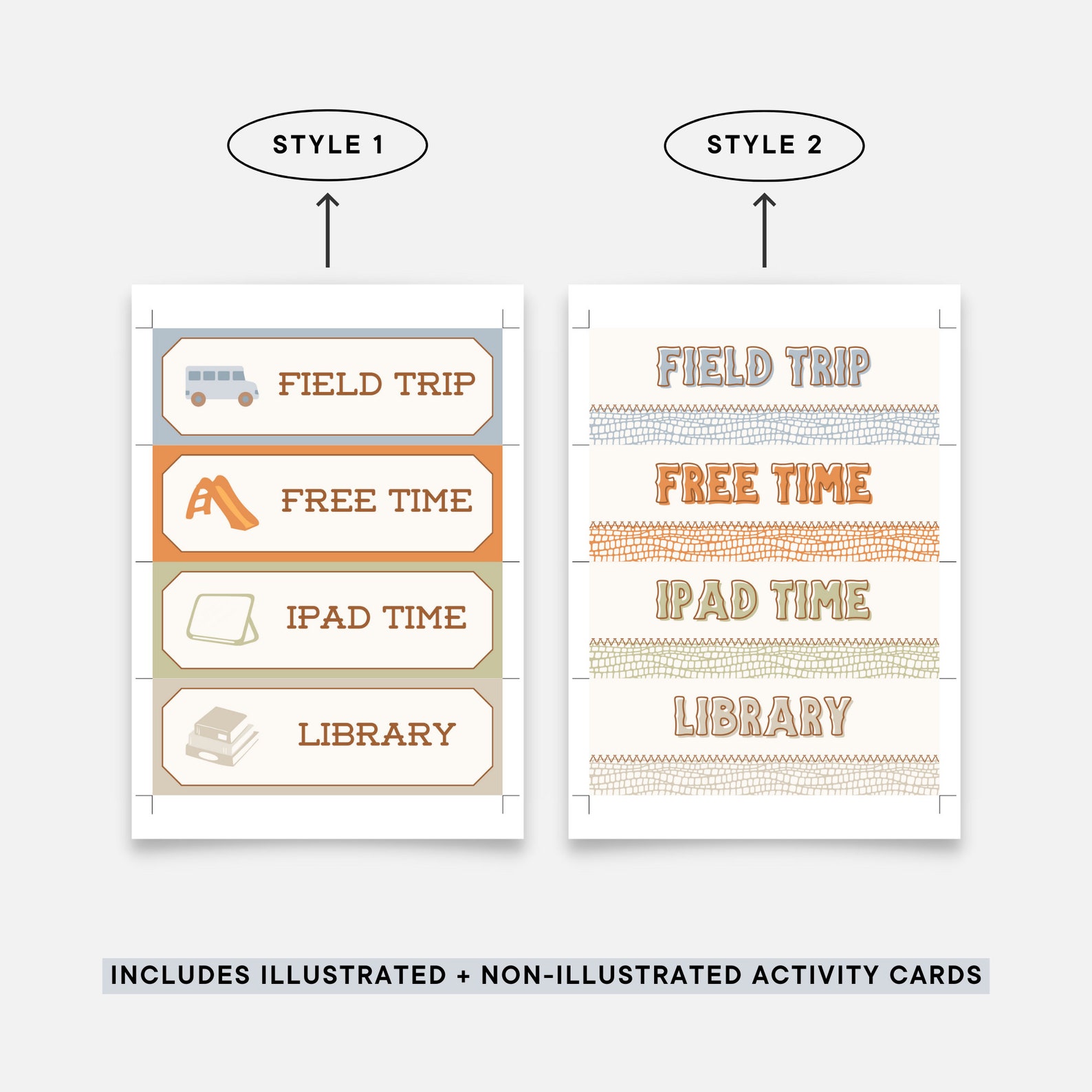 Printable Classroom Schedule, Visual Teacher Timetable, Editable Canva ...