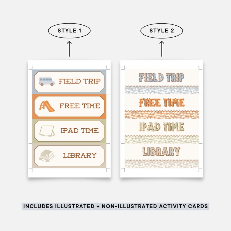 Printable Classroom Schedule, Visual Teacher Timetable, Editable Canva ...