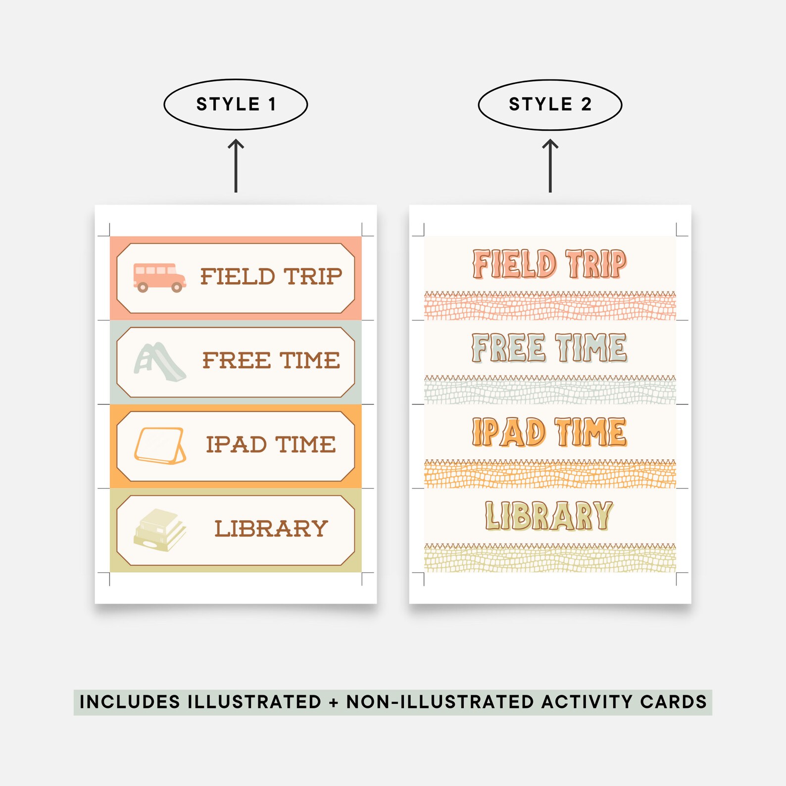 Printable Classroom Schedule, Visual Teacher Timetable, Editable Canva ...