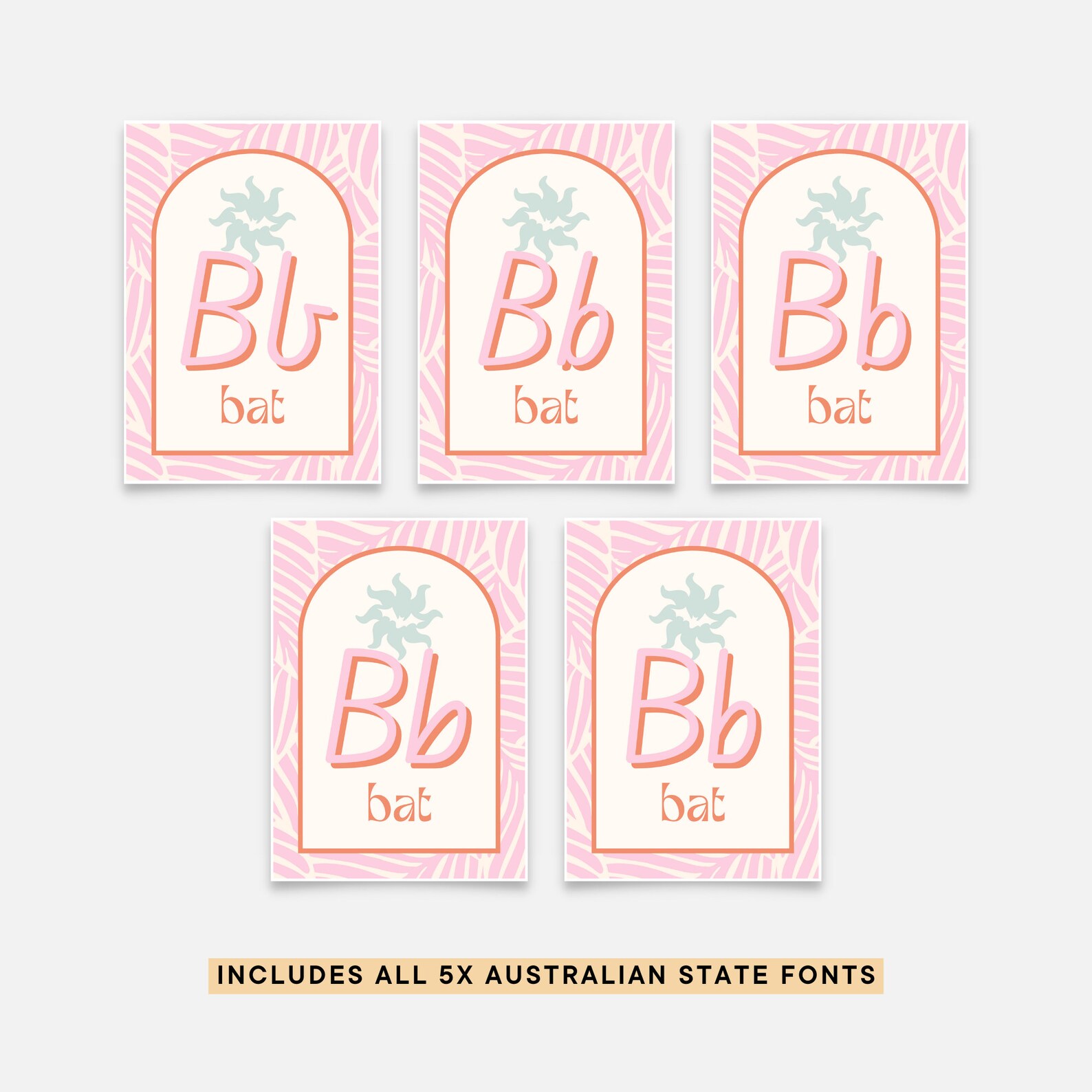 Printable Alphabet Posters, Classroom Display, Editable Canva Class ...