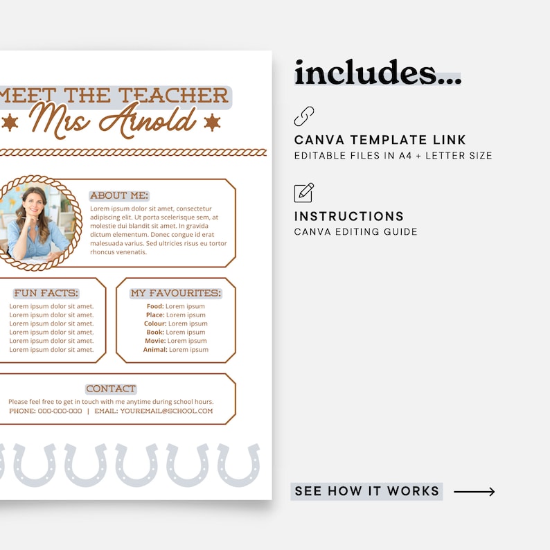 Printable Meet the Teacher Flyer, Back to School Classroom, Editable ...