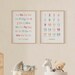 Rainbow Alphabet Poster, Numbers Poster, ABC Print, 1-20 , Counting ...