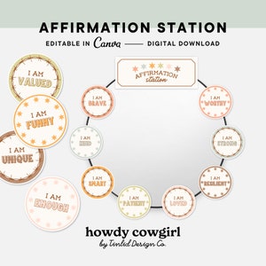 Howdy Cowgirl Classroom Decor Bundle: Canva Templates (digital Download ...