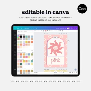 Printable Colour Posters, Classroom Display, Editable Canva Class Decor ...