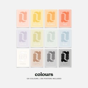 Printable Colour Posters, Classroom Display, Editable Canva Class Decor ...