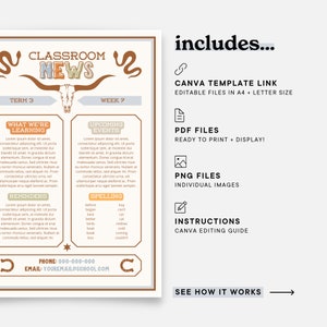 Editable Classroom Display Bundle, Howdy Cowboy Class Decor Collection ...