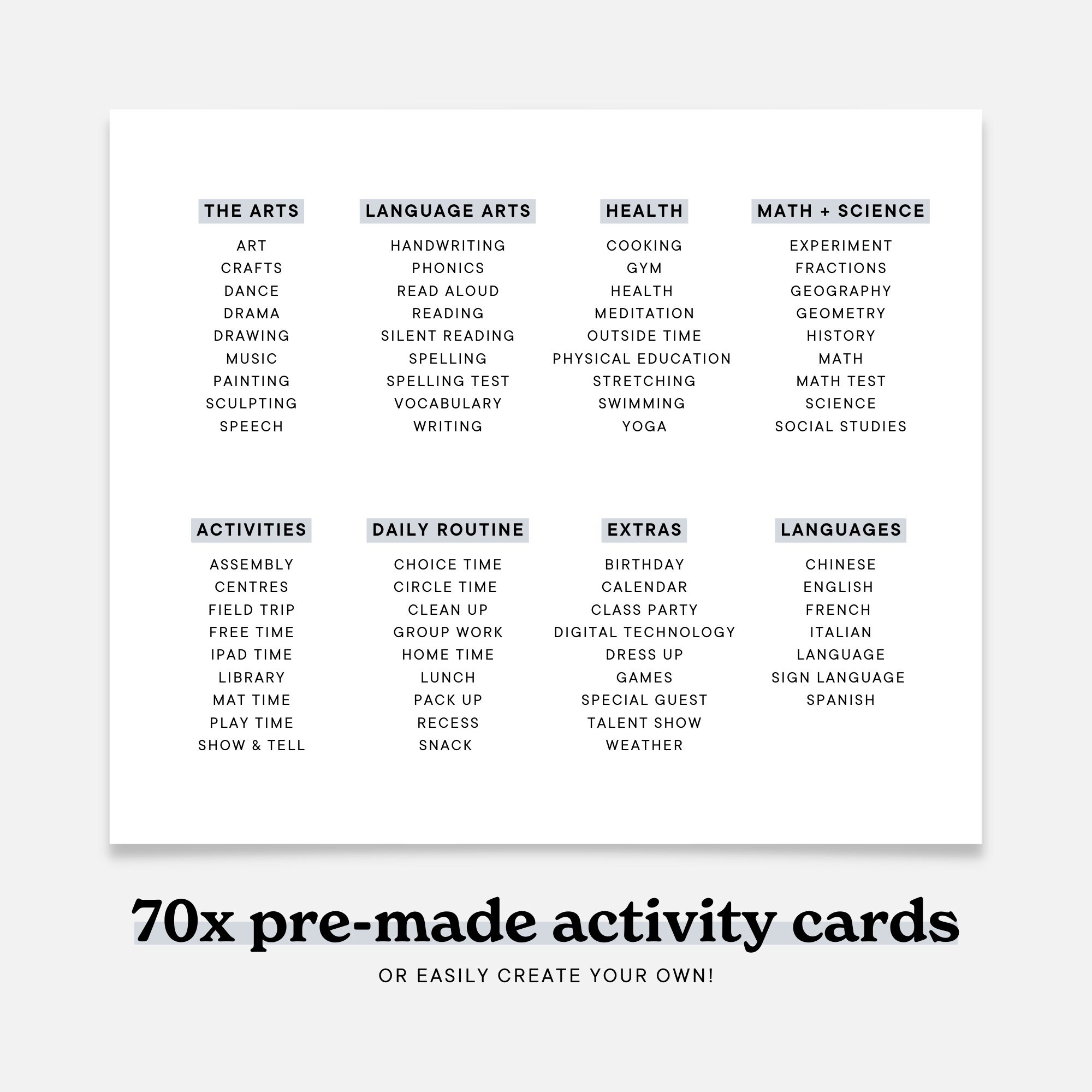 Printable Classroom Schedule, Visual Teacher Timetable, Editable Canva ...