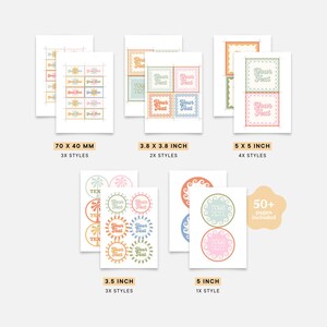 Bright Retro Classroom Labels and Signs, Editable Canva Template ...
