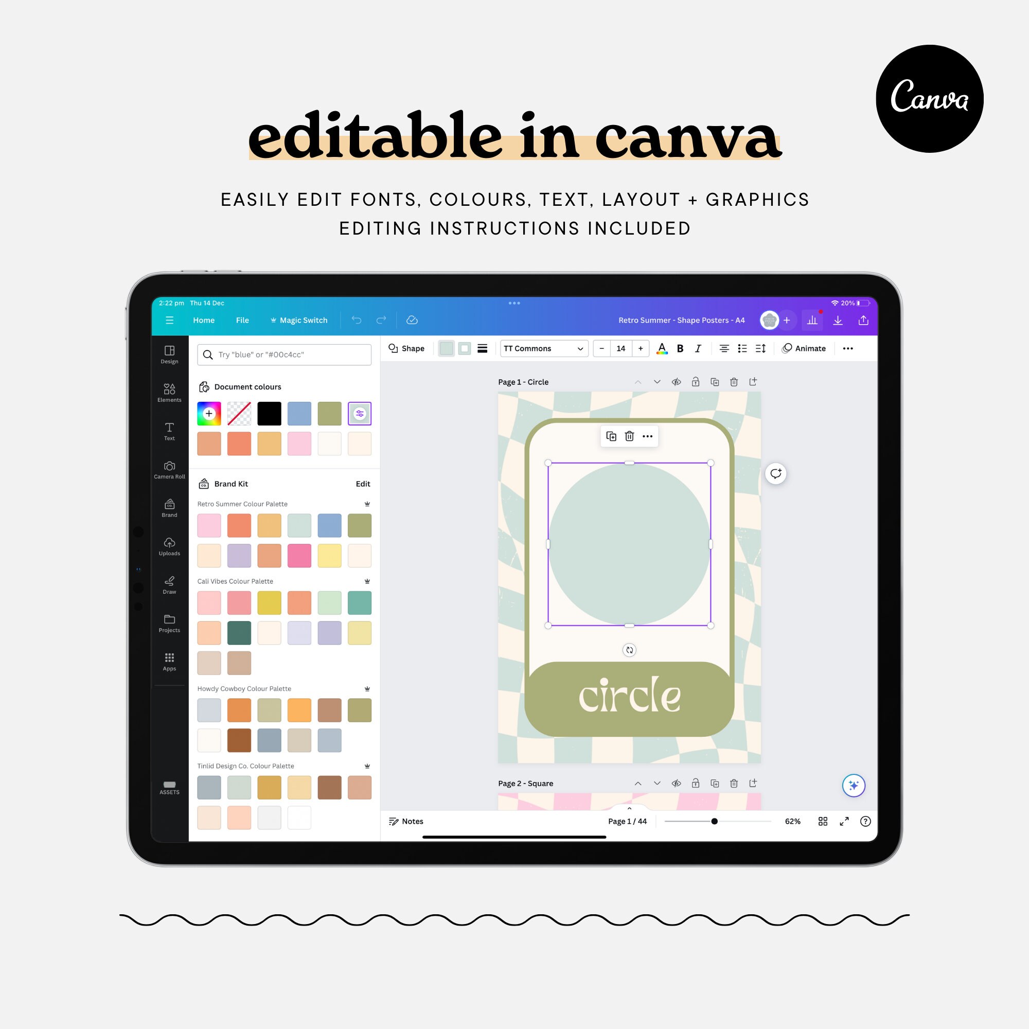 Printable Shape Posters, Classroom Display, Editable Canva Class Decor ...