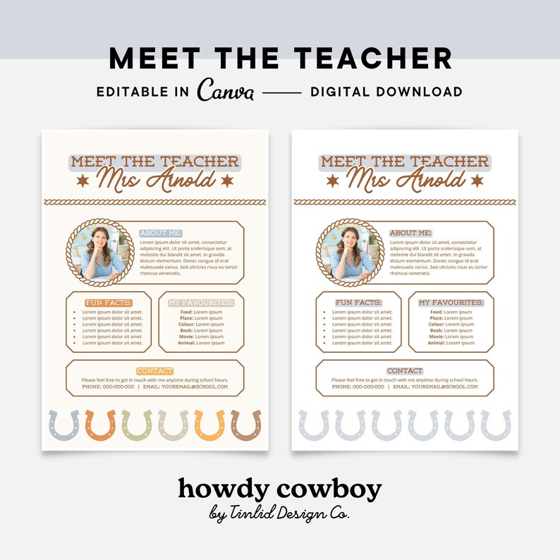 Printable Meet the Teacher Flyer, Back to School Classroom, Editable ...
