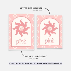 Printable Colour Posters, Classroom Display, Editable Canva Class Decor ...