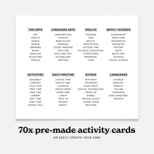 Printable Classroom Schedule, Visual Teacher Timetable, Editable Canva ...