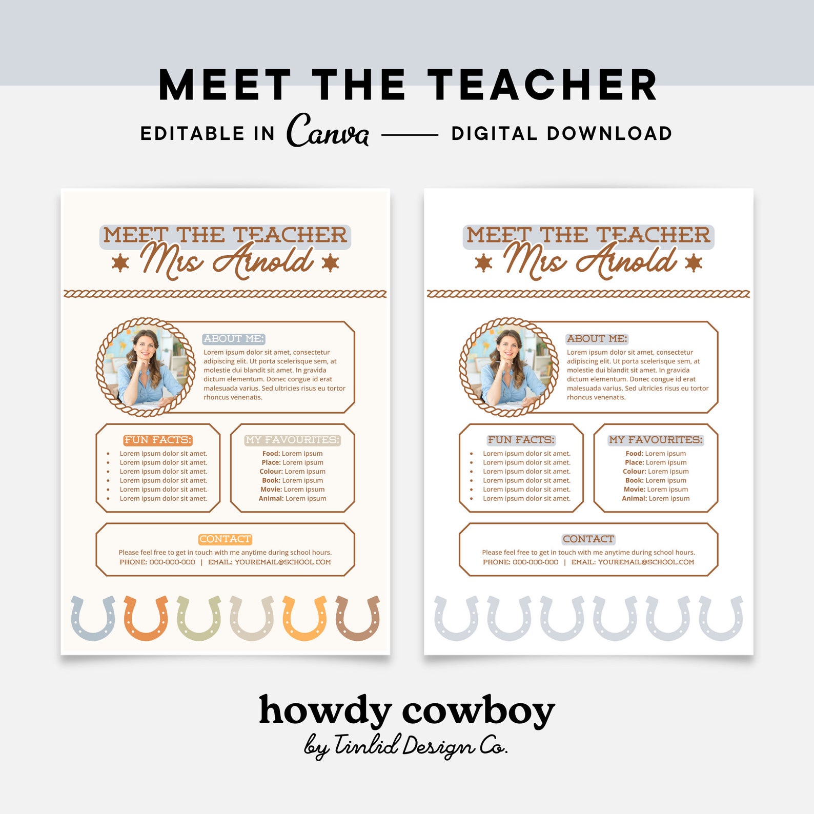 Editable Classroom Organisation Decor Bundle, Howdy Cowgirl Class ...