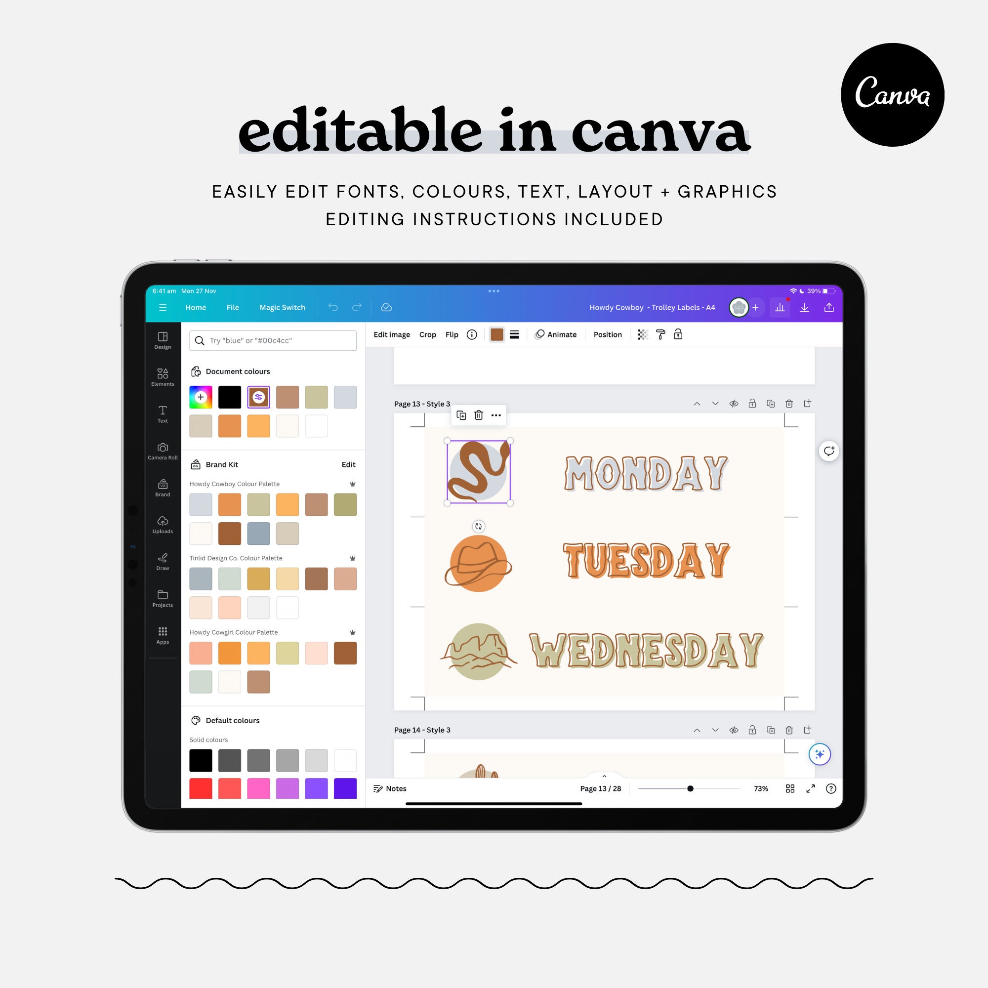 Printable Rolling Trolley Cart Labels Editable Canva - Etsy Australia